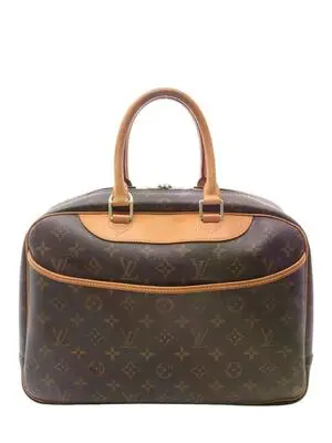 LOUIS VUITTON 2002 Deauville Monogram Tote Bag - Brown