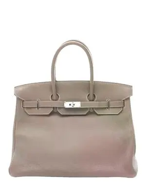 Hermès 2014 35 Birkin Tote Bag - Grey