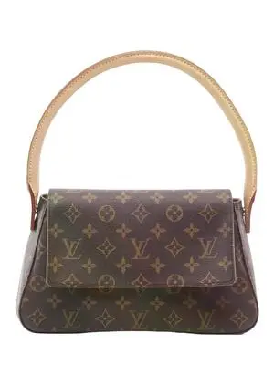 LOUIS VUITTON 2003 Mini Looping Monogram Shoulder Bag - Brown