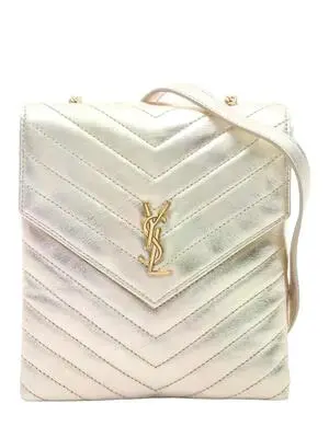 Saint Laurent Quilted Shoulder Bag - Gold