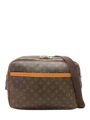 LOUIS VUITTON 2000 Monogram Reporter Shoulder Bag - Brown