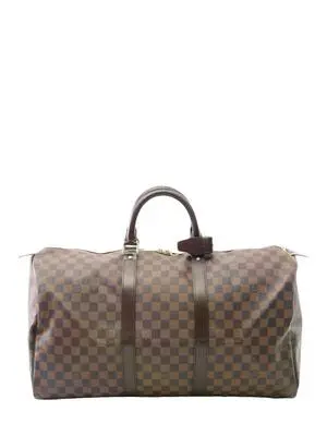 LOUIS VUITTON 2007 Keepall Boston 50 - Brown