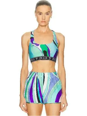 Emilio Pucci Sports Bra - Verde & Lilla