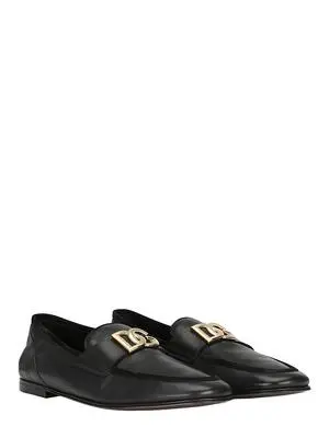 Dolce & Gabbana Calfskin Slipper Loafers - Black