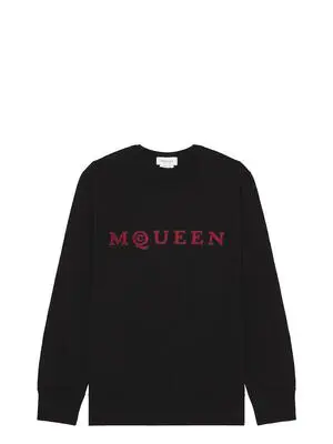 Alexander McQueen Embroidered Sweatshirt - Black