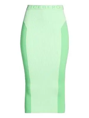 Iceberg Midi Ribbed Knit Pencil Skirt - Green
