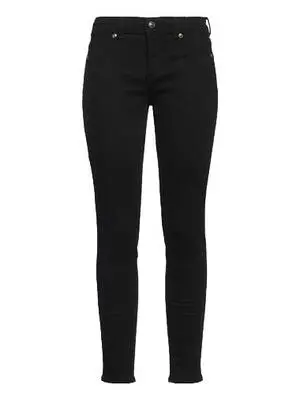 Versace Slim Fit Gabardine Pants - Black