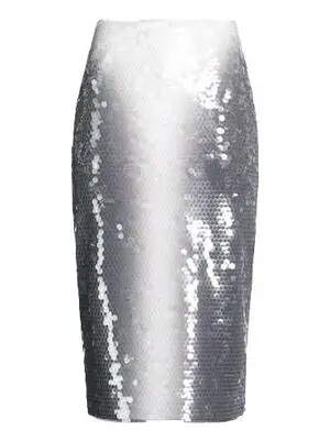 Sportmax Midi Flared Sequined Skirt - Grey