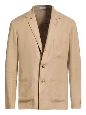 Boglioli Blazer Sand Size Linen - Beige
