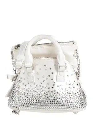 MAISON MARGIELA Mini Handbag With Crystals - White
