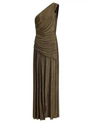 Diane Von Furstenberg Rafael One-shoulder Maxi Dress - Brass