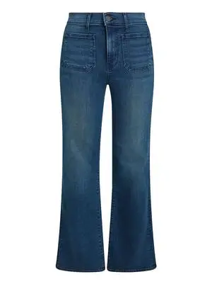 Veronica Beard Crosbie High-rise Wide-leg Jeans - Mid Denim