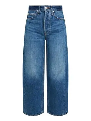 Veronica Beard Ryder High-rise Barrel-leg Jeans - Mid Denim