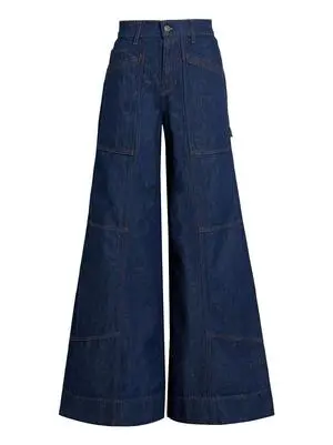 VERONICA BEARD Freddy High-Rise Wide-Leg Jeans