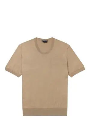 TOM FORD Cotton T-shirt - Neutrals