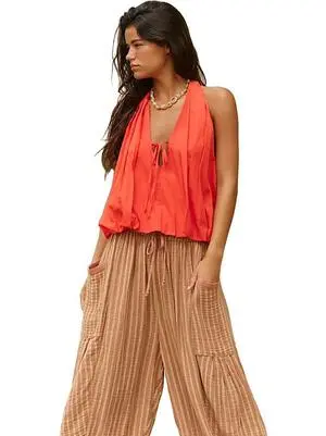 Free People Bubble The Fun Top - Cherry Tomato