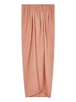 Giorgio Armani Long Silk Wrap Skirt - Orange