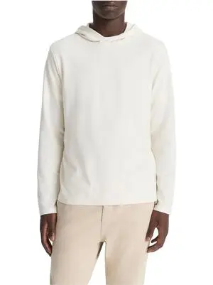 Vince Pima Cotton Piqué Hoodie - Red