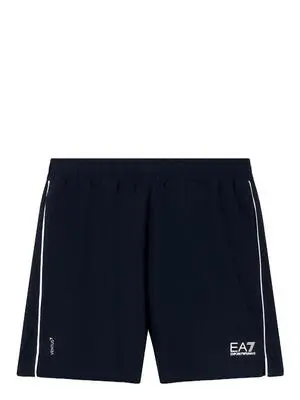 Emporio Armani Tennis Pro Shorts In Ventus7 Technical Fabric - Navy