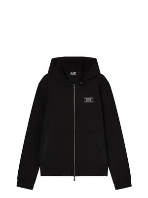 Emporio Armani Zip-up Sweatshirt - Black