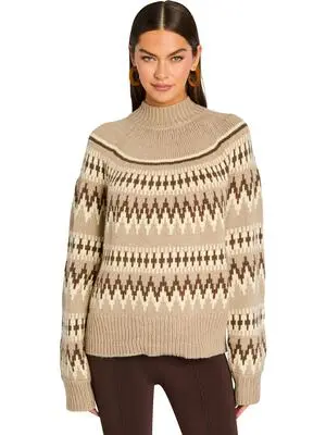 SEROYA Tirza Sweater - Driftwood Fairisle