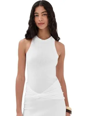 Victoria Beckham Rib Tank - White