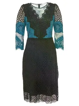 SANDRO Lace-Pattern Midi Dress