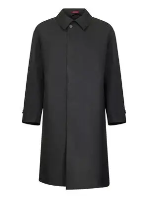Gucci Buttoned Poplin Coat - Black