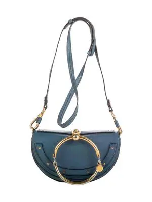 Chloé Half-moon Ring Shoulder Bag - Blue
