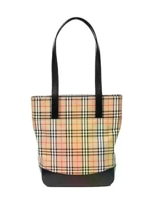 Burberry Check-pattern Tote Bag - Neutrals