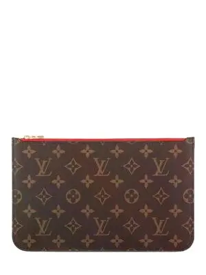 LOUIS VUITTON Monogram Zip Pouch - Brown