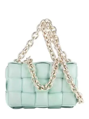 Bottega Veneta Chain Cassette Shoulder Bag - Blue