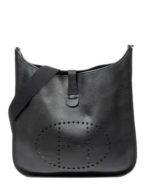 Hermès 2004 Evelyne Ii Perforated Shoulder Bag - Black