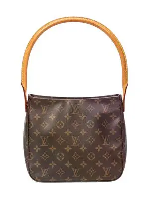 LOUIS VUITTON 2002 Looping Mm Monogram Shoulder Bag - Brown