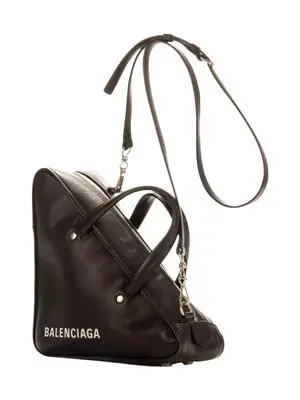 BALENCIAGA Triangle Leather Top Handle Bag