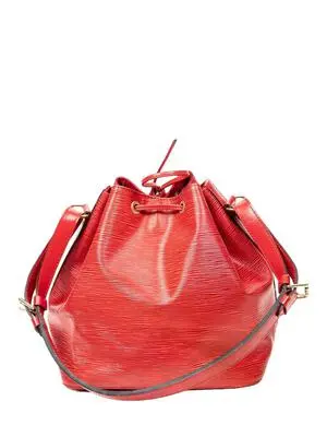 LOUIS VUITTON 1995 Noe Pm Drawstring Bucket Bag - Red