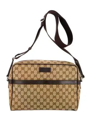 Gucci Gg Canvas Messenger Bag - Neutrals