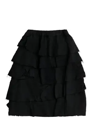 Comme Des Garçons Ruffled Tiered Mini Skirt - Black