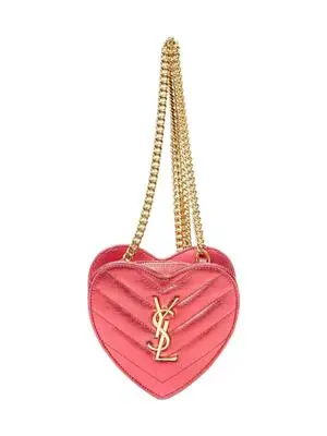 Saint Laurent 2000 Love Heart Crossbody Bag - Pink