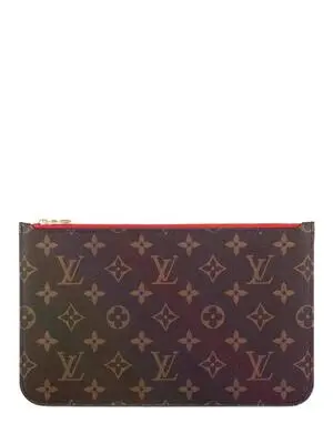 LOUIS VUITTON Monogram Zip Pouch - Brown