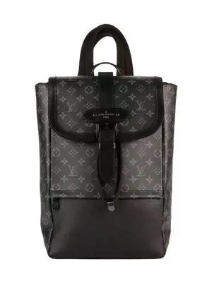 LOUIS VUITTON Monogram Pattern Backpack - Black