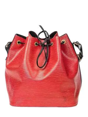 LOUIS VUITTON 1990 Noé Bucket Bag - Red