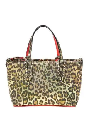 CHRISTIAN LOUBOUTIN Leopard-print Cabata Tote - Brown