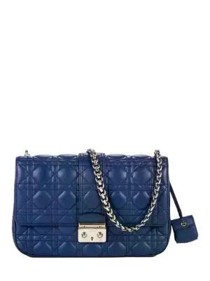 Dior Quilted Shoulder Bag - Blue