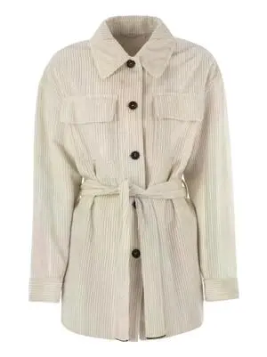 Brunello Cucinelli Corduroy Shirt - Neutrals