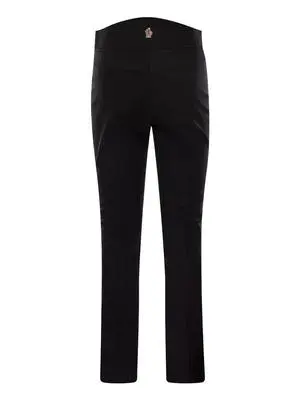 Moncler Zipped Twill Trousers - Black