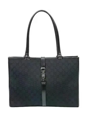 Gucci Jacquard Tote Bag - Black