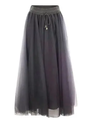 Fabiana Filippi Maxi Tulle Skirt - Grey