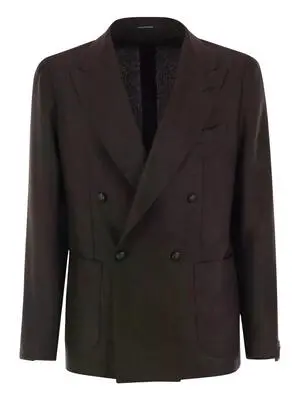 Tagliatore Double-breasted Blazer - Brown