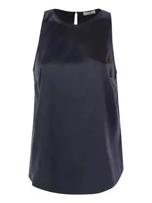 Brunello Cucinelli Sleeveless Blouse - Blue